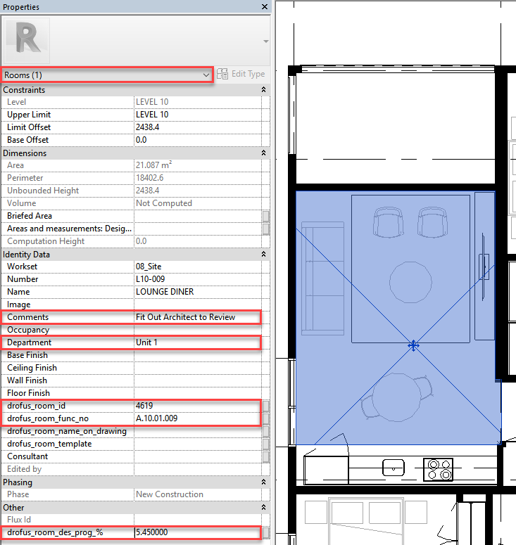 Create or Update Revit Rooms from Linked Revit Model