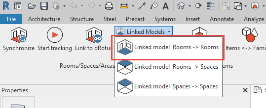 Create or Update Revit Rooms from Linked Revit Model