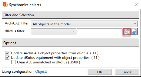 Linked ArchiCAD Objects Status