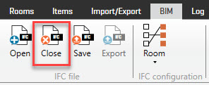 Close IFC model