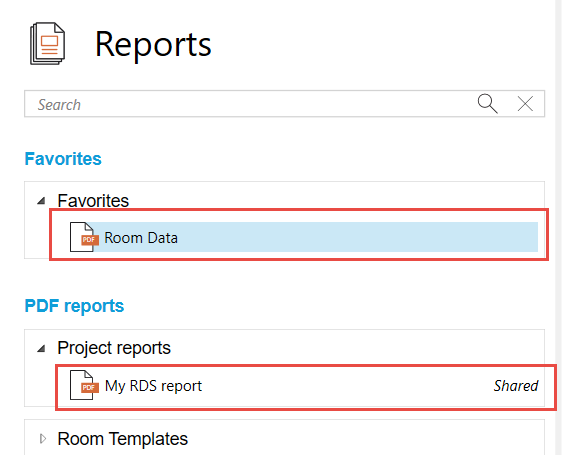 Reports from modules