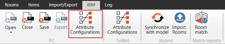 IFC Attribute Configurations