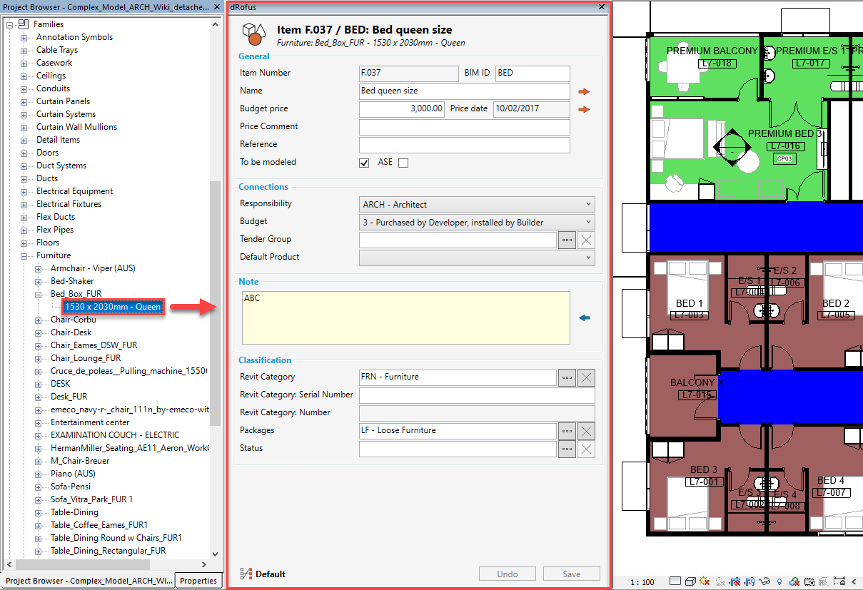 dRofus Panel Family Types Introduction