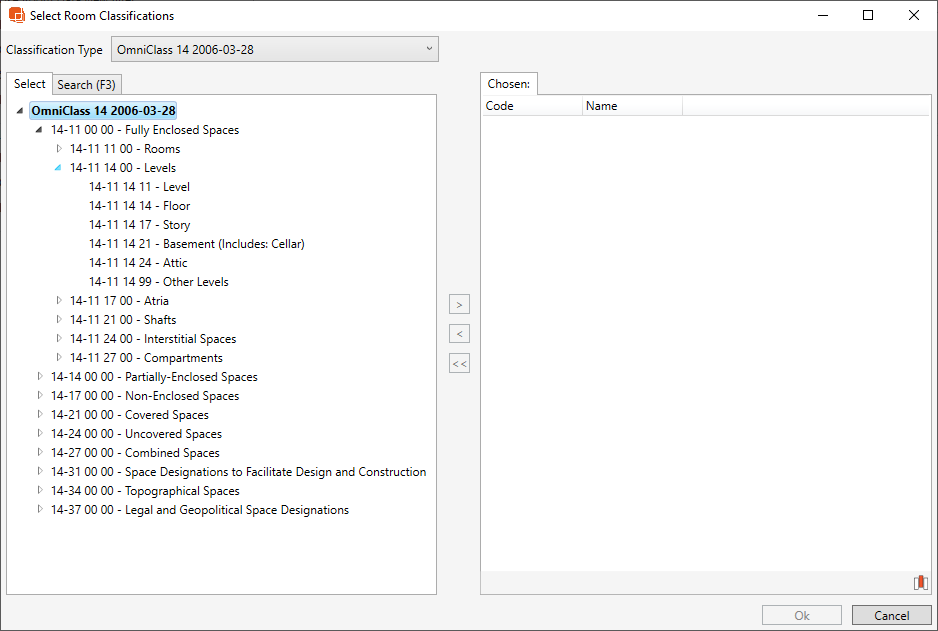 Room Data for Room Data Template PDF Report