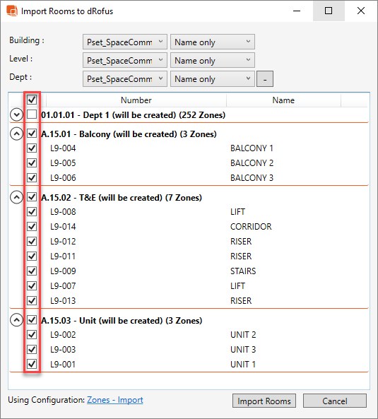 Import ArchiCAD Zones