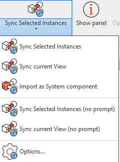Synchroniser les instances sélectionnées