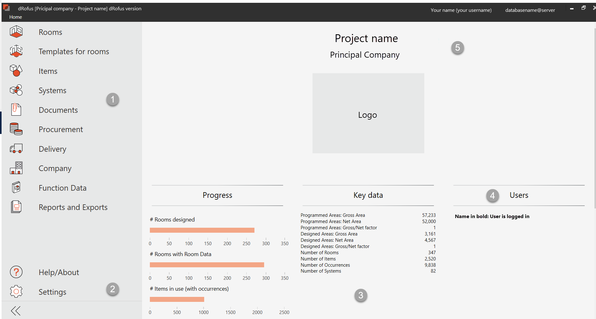 Interface: Desktop application