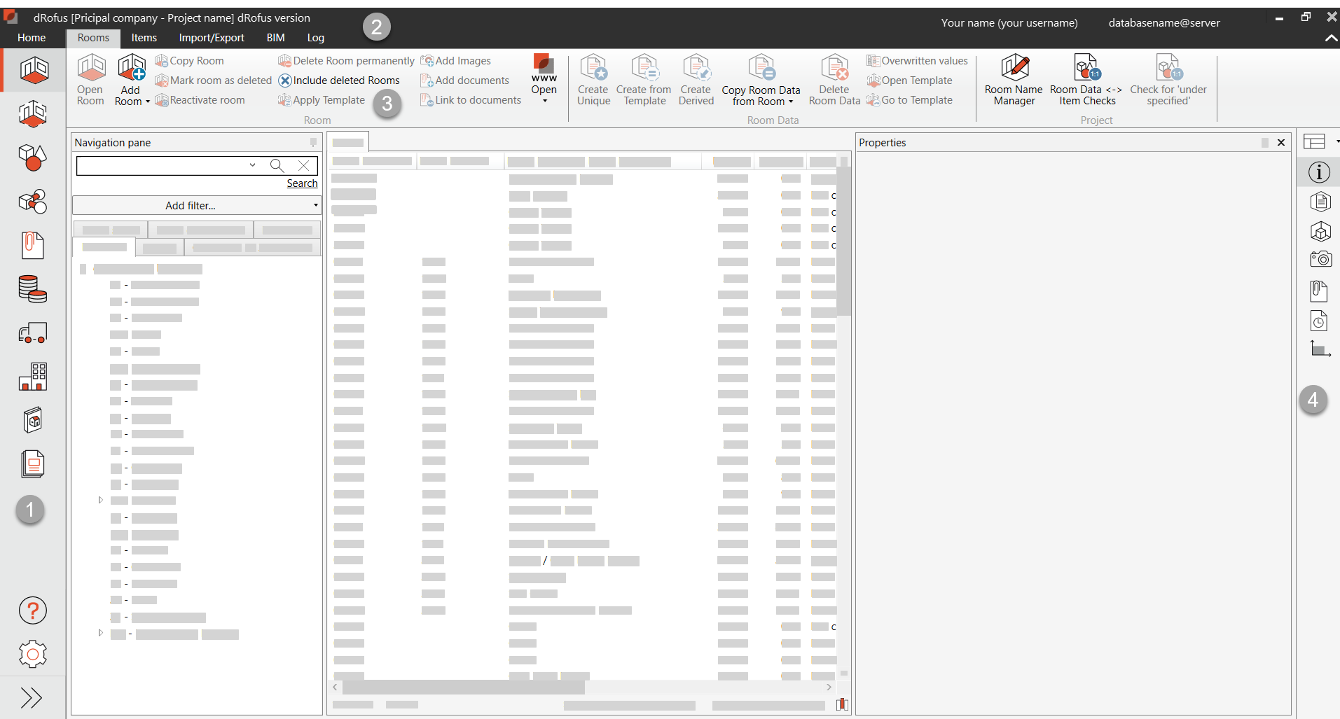 Interface: Desktop application