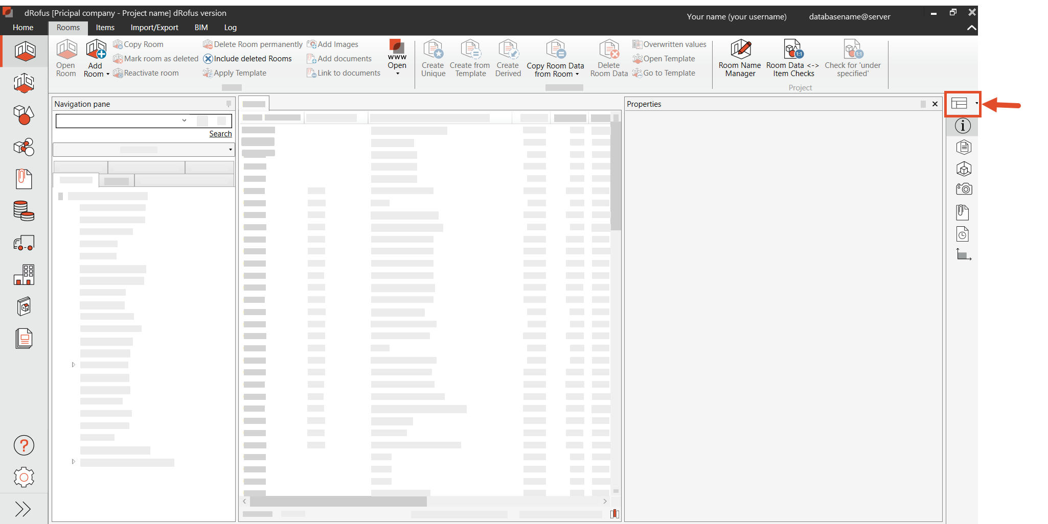 Interface: Desktop application