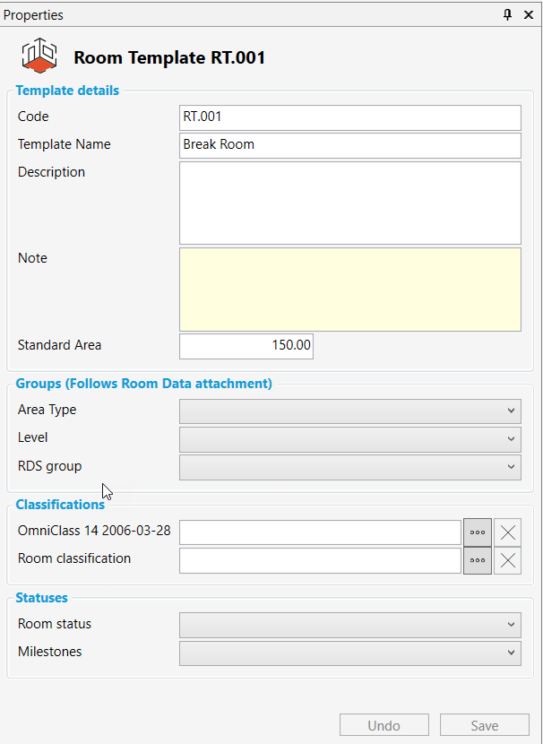 Interface Rooms templates