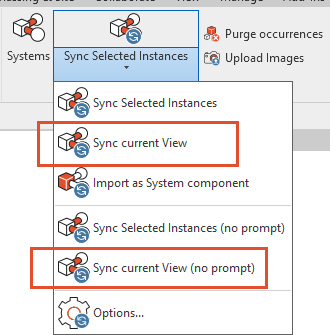 Sync instance in Current View