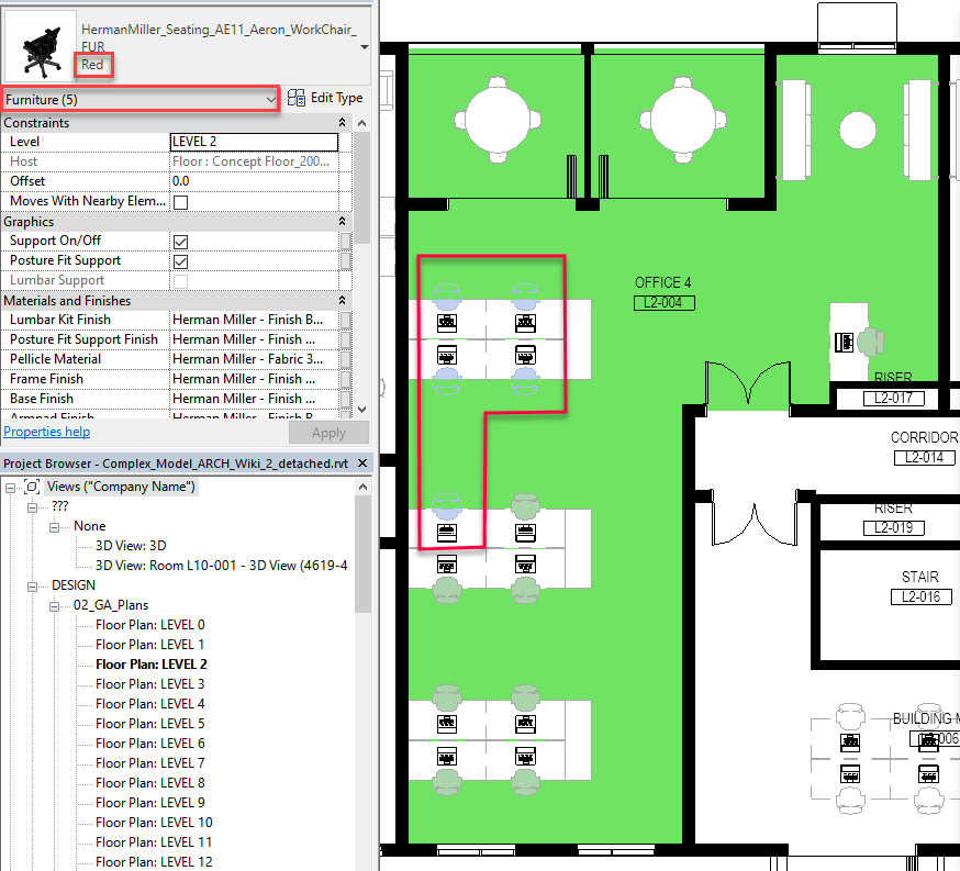 Option 2 - Link Revit Family Types to Child Items