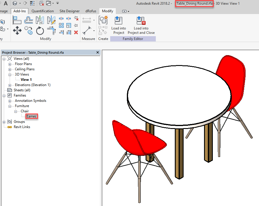 Nested Revit Families and Sub Items