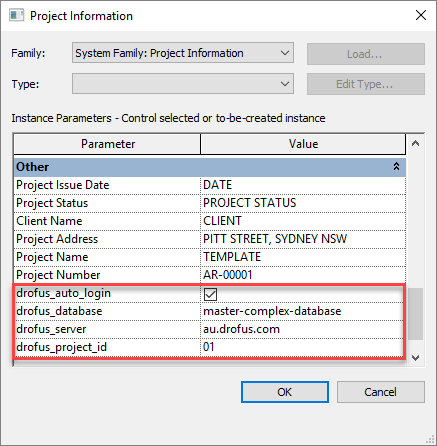 Revit - dRofus Plugin Options