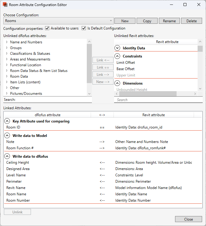 Create Or Update Revit Spaces From Linked Revit Model