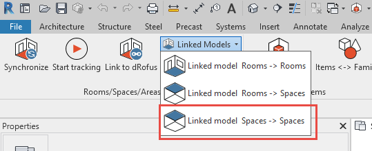 Create Or Update Revit Spaces From Linked Revit Model