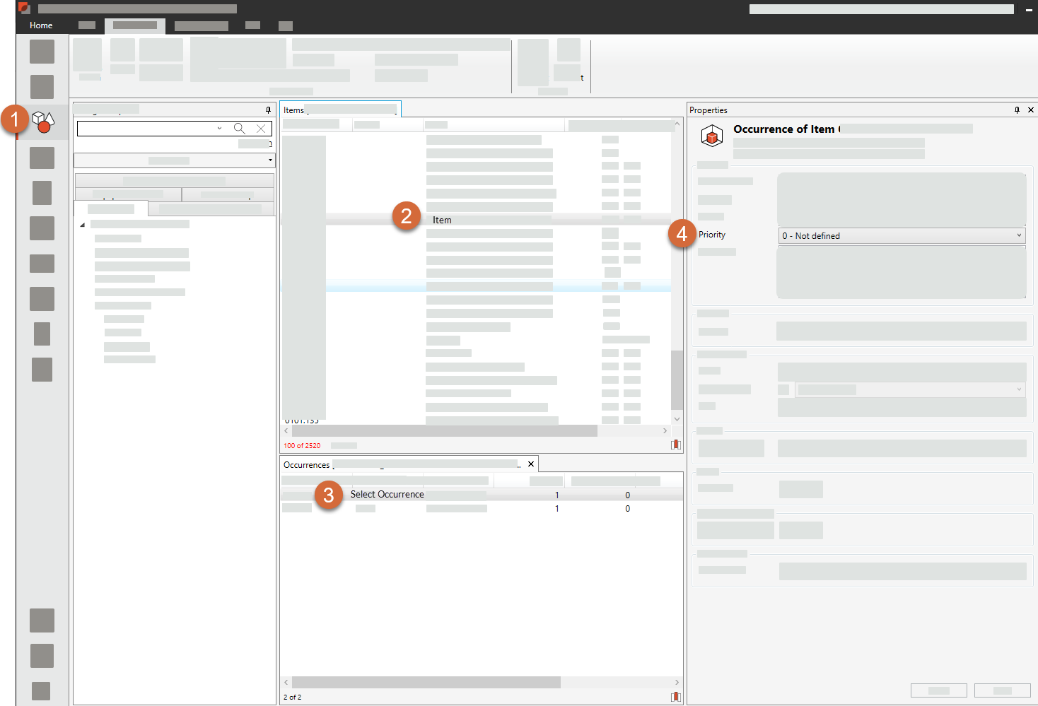 Add Priorities to Items Occurrences