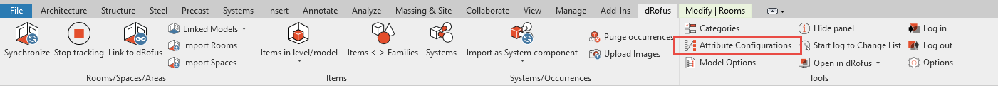 Revit Attribute Configurations Revit Attribute Configurations
