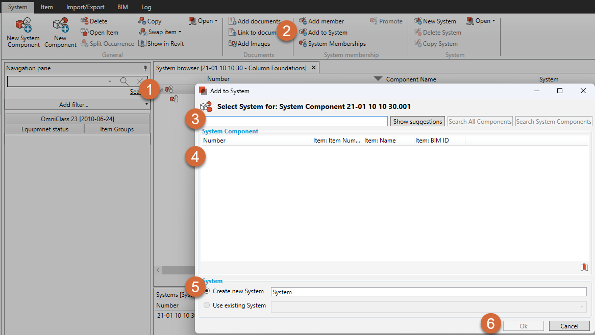 Add existing Component to another System