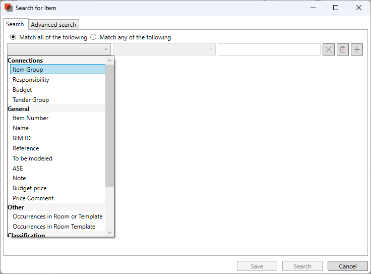 2. Search and advanced search