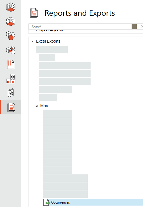 Excel: Export Component and System Components