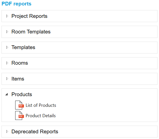 Product PDF Reports