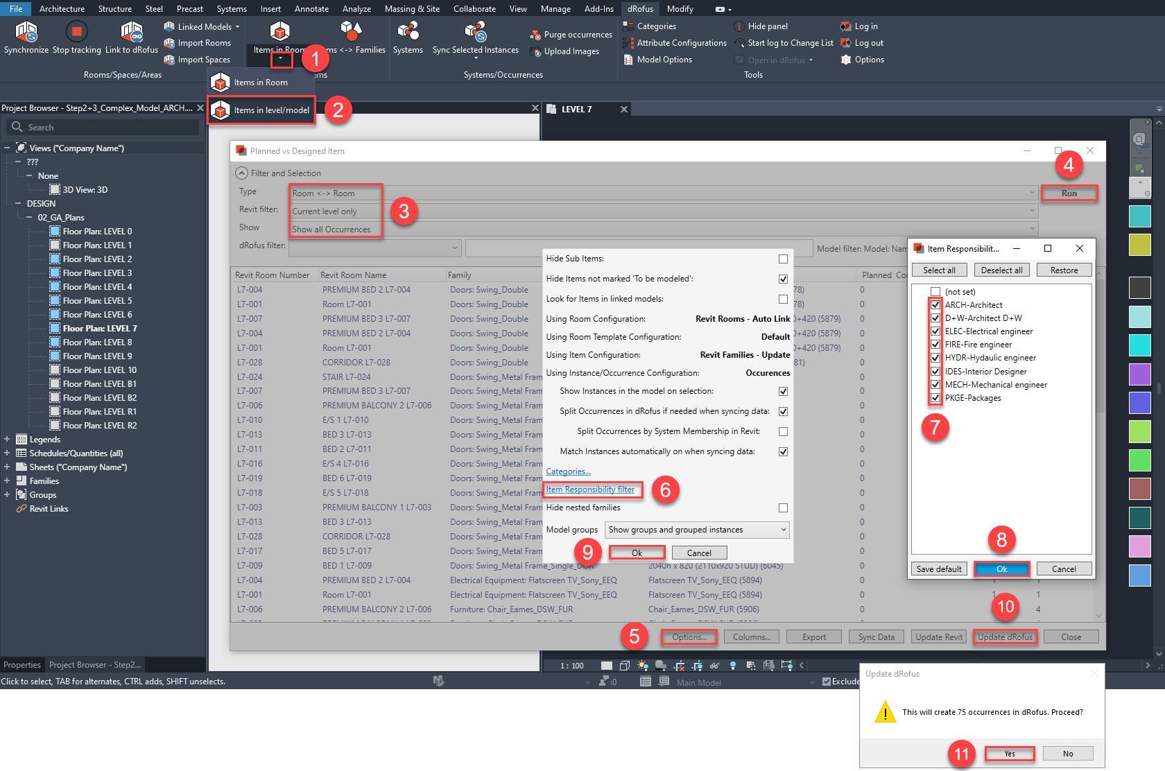 Step by Step Instructions - Revit