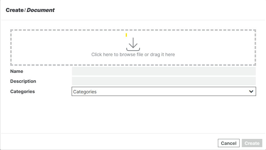 Attach a document to Items and Occurrence using dRofus web