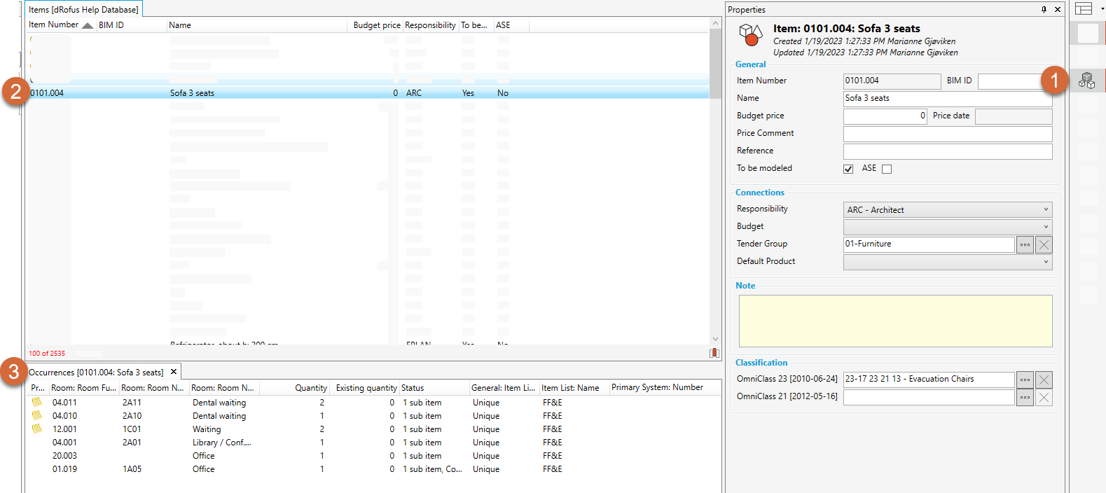 Display Occurrences: